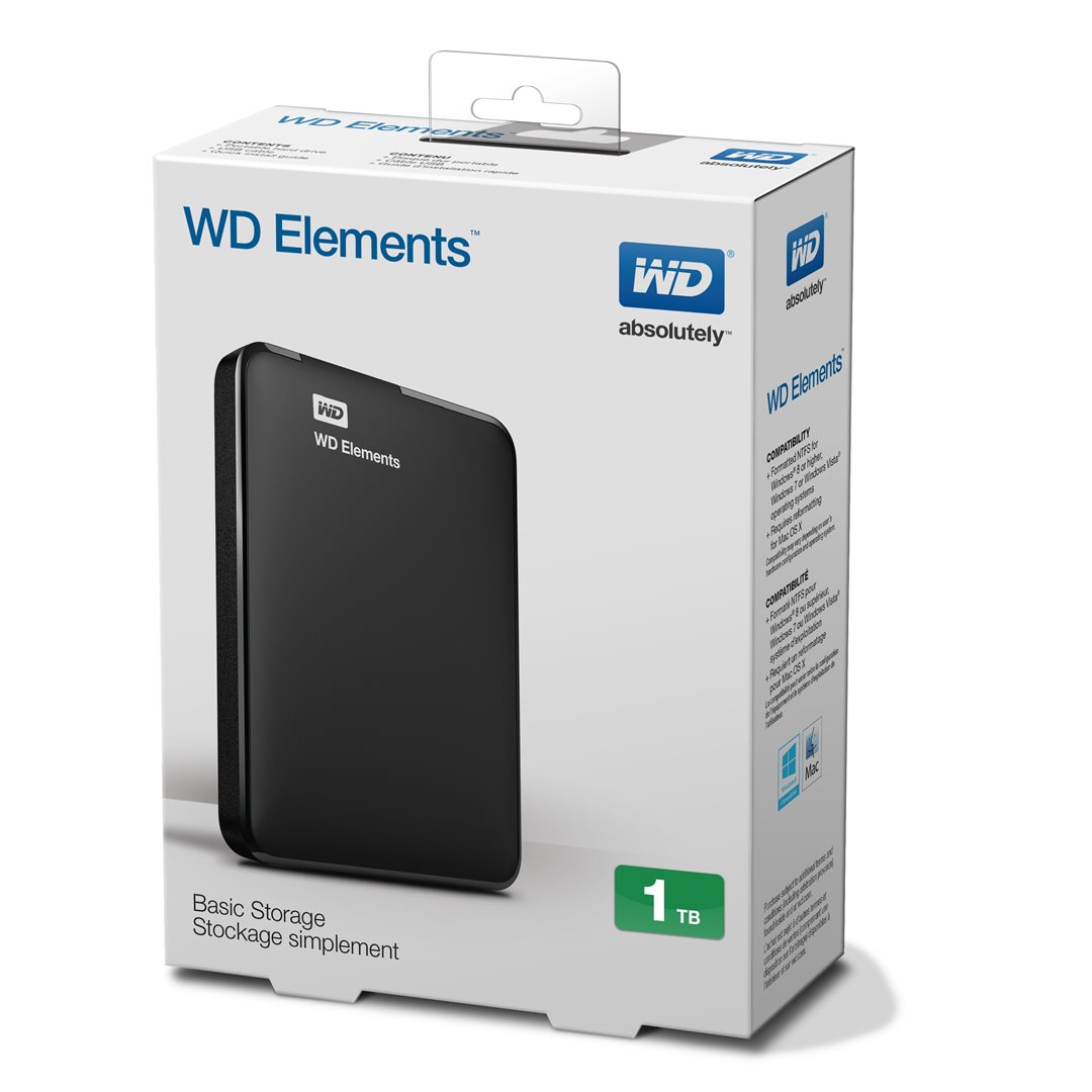 Externí Pevný Disk 2 5 Western Digital 2 5 Elements Portable 1tb Usb