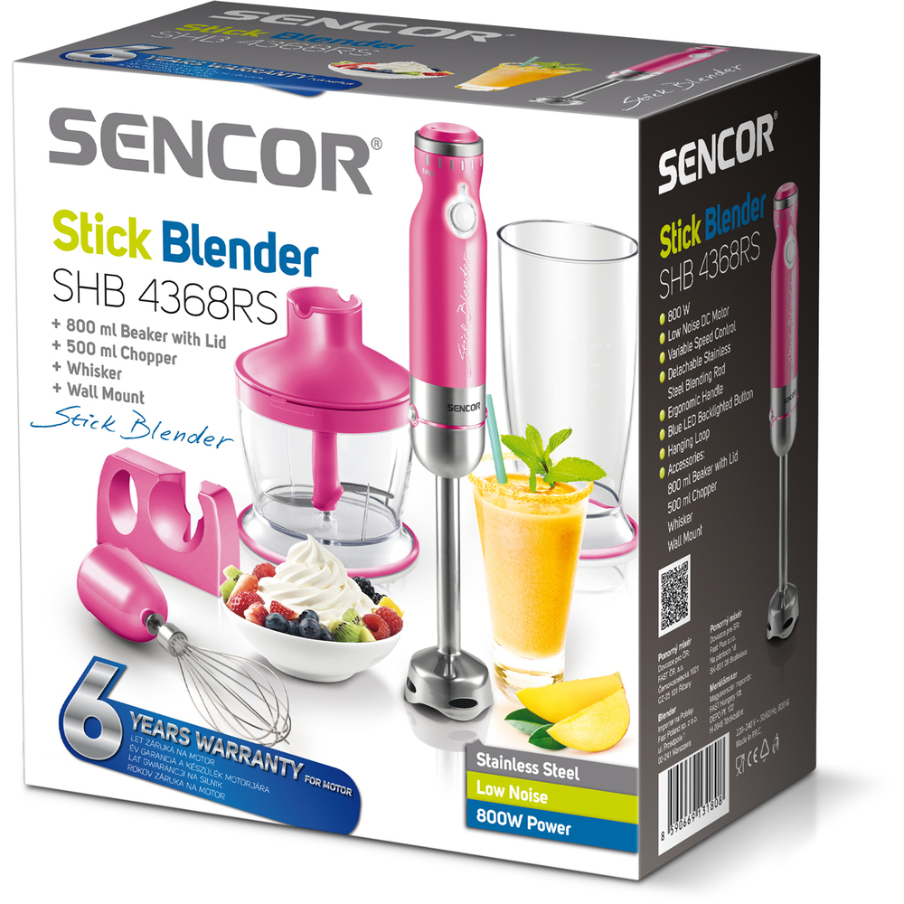 Ponorný mixér Sencor SHB 4368RS | Teshop.cz