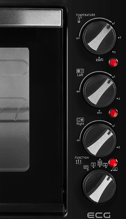 Stolní pečící trouba ECG ET 3032 Black | Teshop.cz