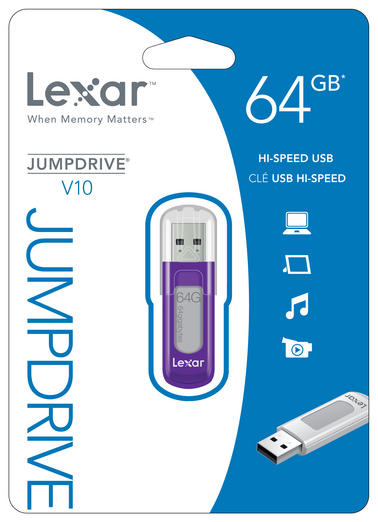 USB flash disk Lexar USB 64GB JumpDrive V10 | Teshop.cz
