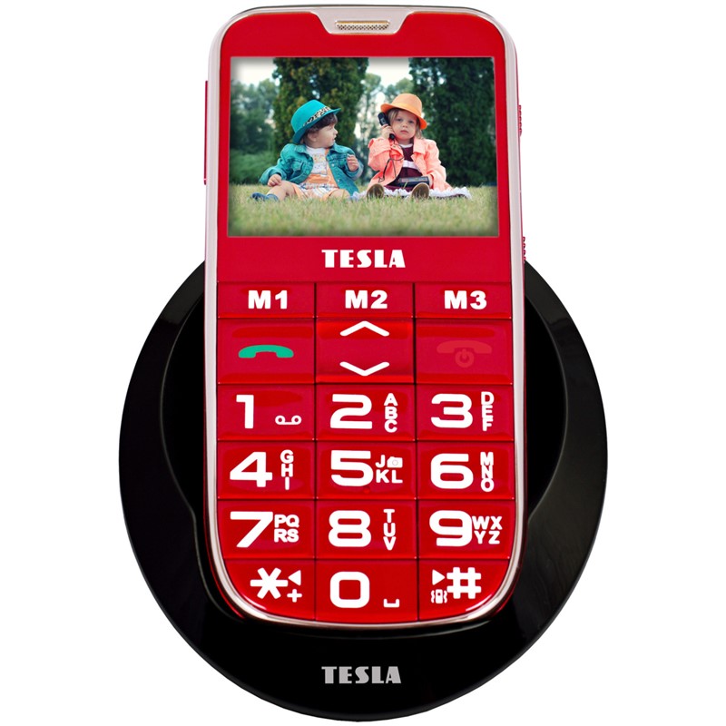 Mobilní telefon Tesla SimplePhone A50 - červený | Teshop.cz
