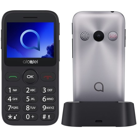Mobilní telefon Alcatel 2020 Metallic Silver | Teshop.cz