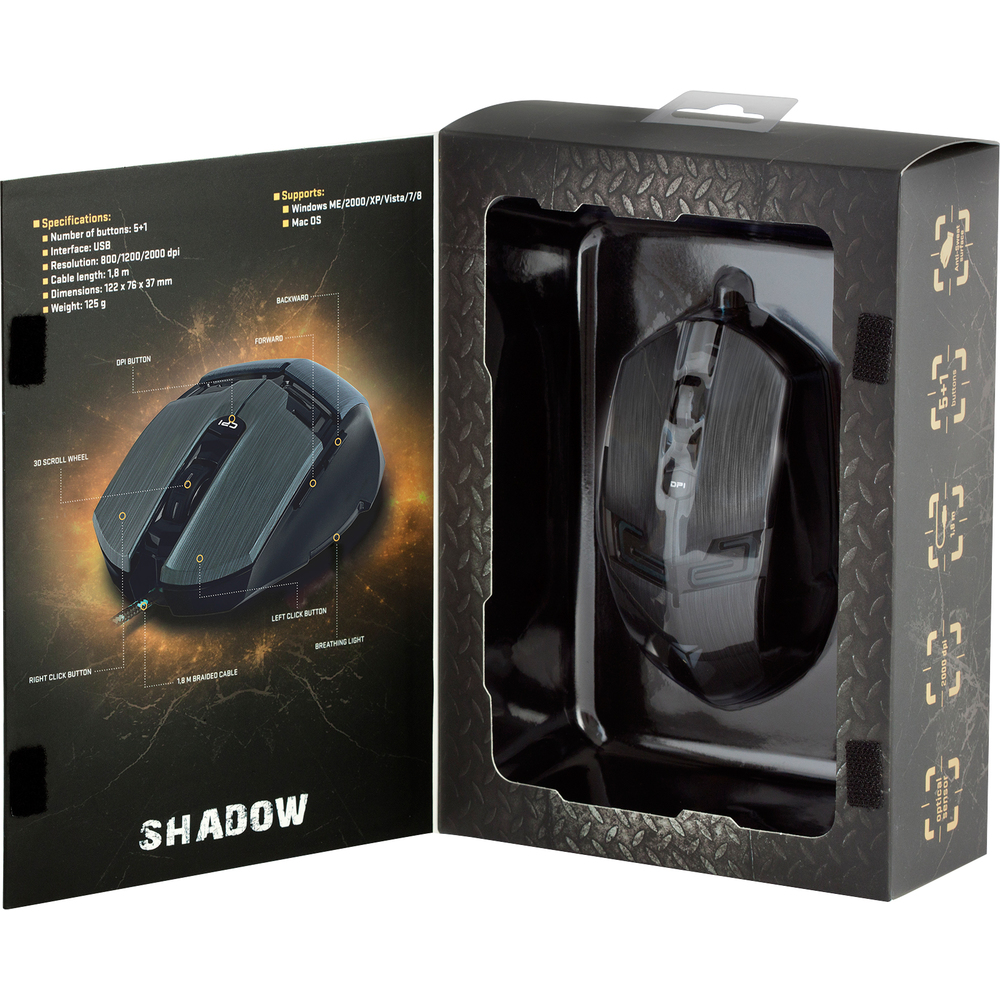 Počítačová myš Yenkee YMS 3007 SHADOW | Teshop.cz