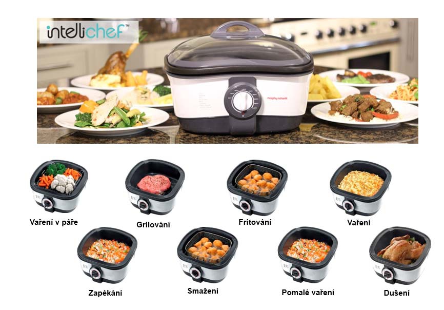 Multifunkční hrnec Morphy Richards 48615 Intellichef 8-IN-1 Multicooker ...