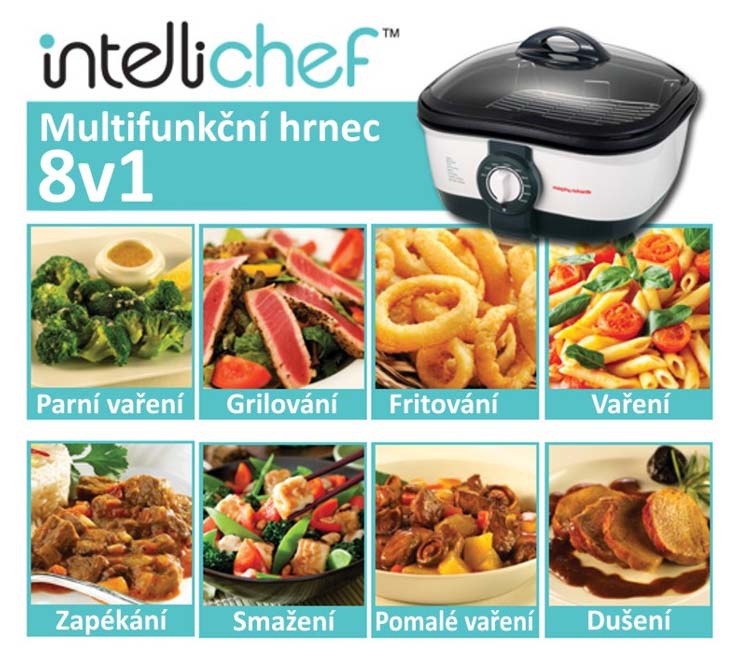 Multifunkční hrnec Morphy Richards 48615 Intellichef 8-IN-1 Multicooker ...