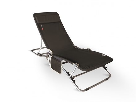 Plážové lehátko V-Garden BEACH - černá | Teshop.cz