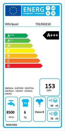 Pračka s horním plněním Whirlpool TDLR 60220 | Teshop.cz