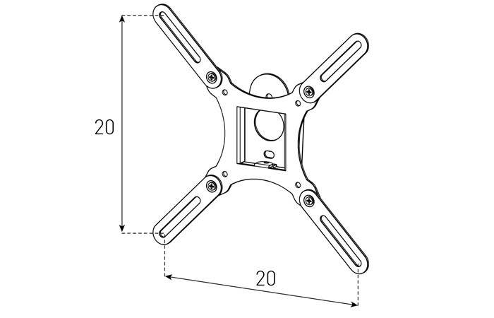 Držák na televizi do 37" Sonorous Surefix 211 | Teshop.cz